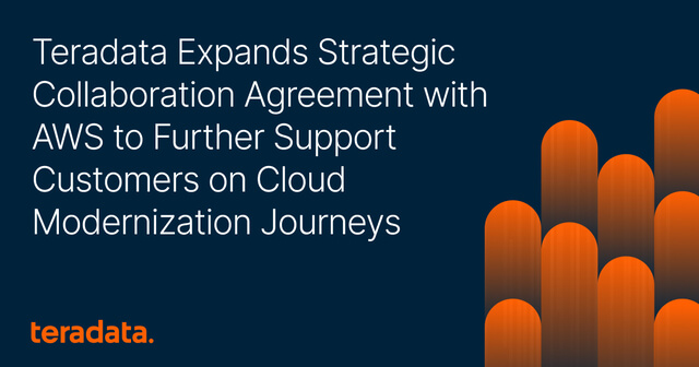 Teradata Expands Strategic Collaboration Agreement with AWS