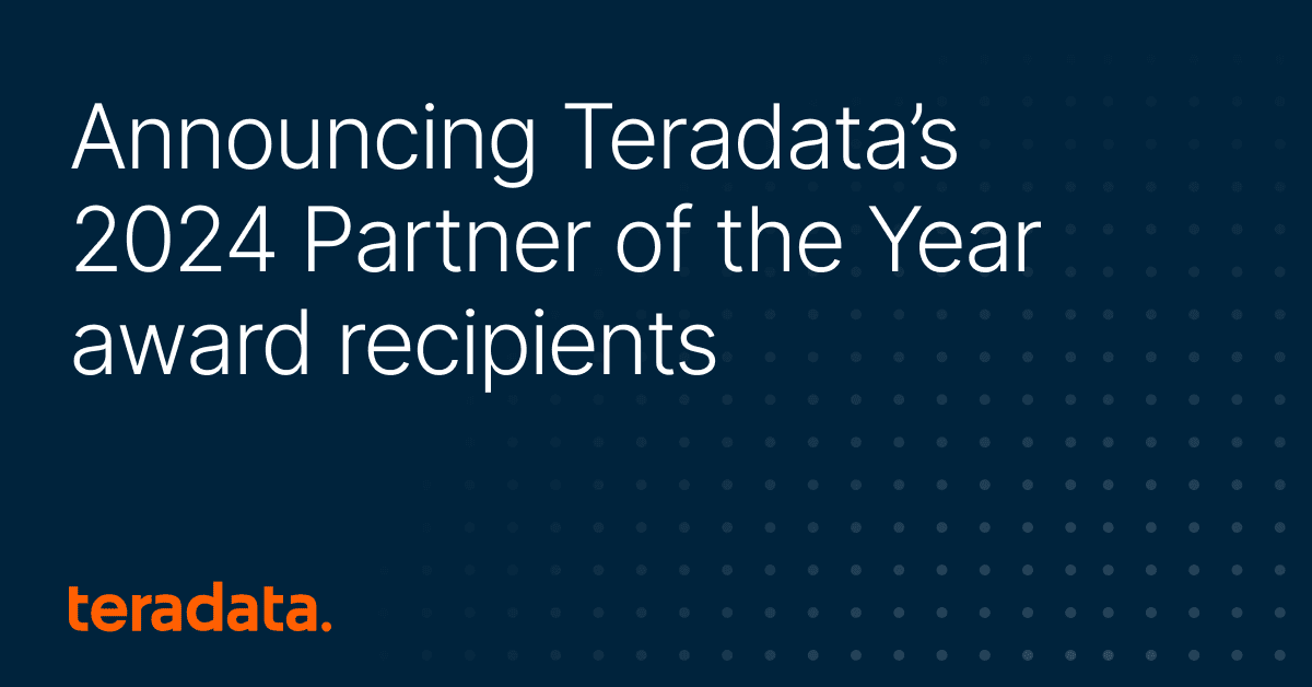 2024 Partner Awards | Teradata